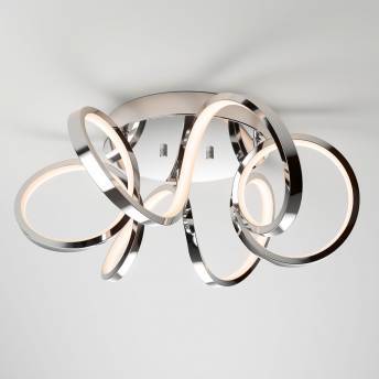 Swirl Ribbon LED Ceiling Light Chrome | Artika