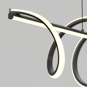 Coda modern LED pendant light 5 CCT black | Artika