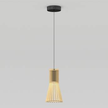 Kiyo modern LED pendant 3 CCT wood | Artika