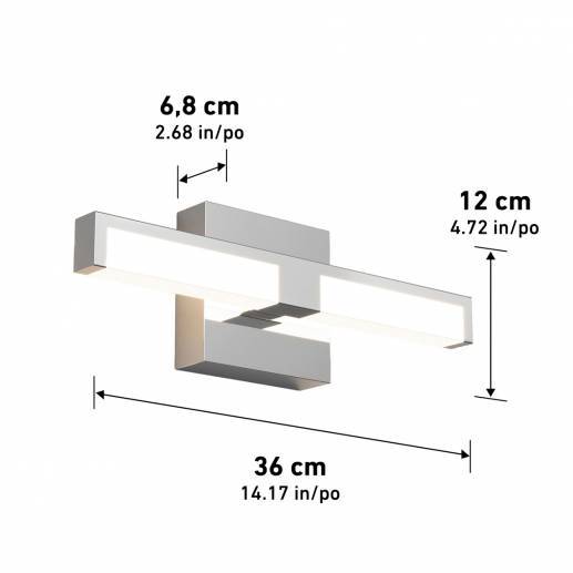 Tivoli LED Vanity Light 14'' Chrome | Artika | Artika