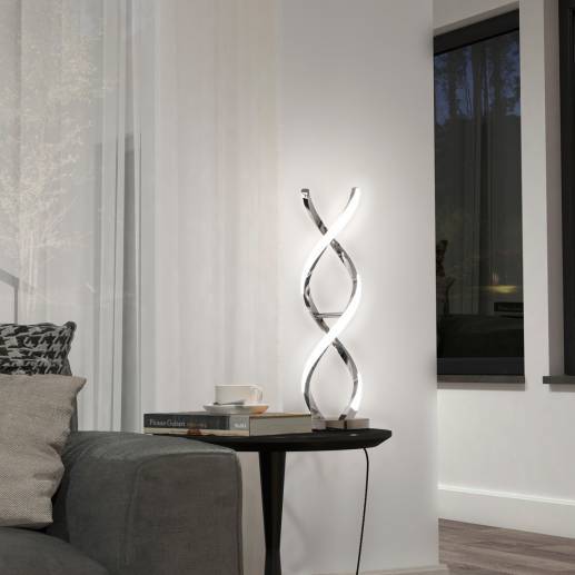 Optical LED Table Lamp Chrome | Artika | Artika