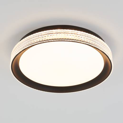 Aston 15 in. LED flush mount light 5 CCT black | Artika