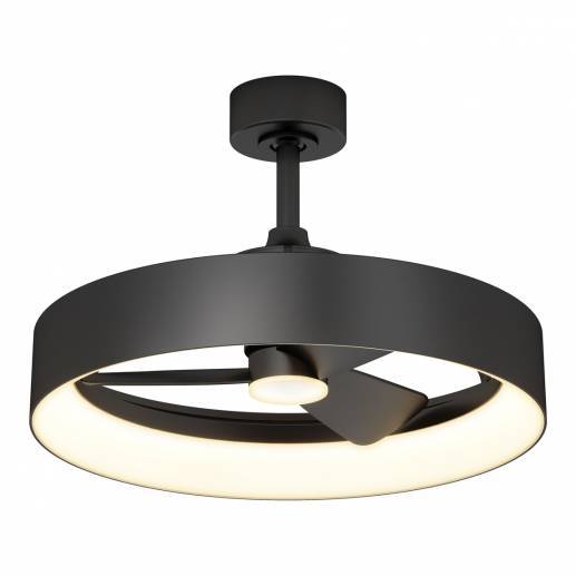 Austin 23 in. LED modern black ceiling fan | Artika