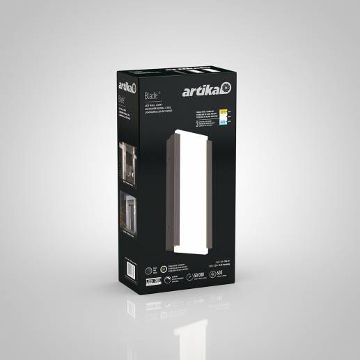 Blade Integrated LED Outdoor Light Black | Artika