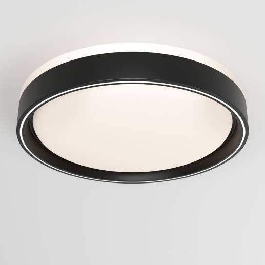 Callisto 9 in. LED Flush Mount Light 5 CCT black | Artika