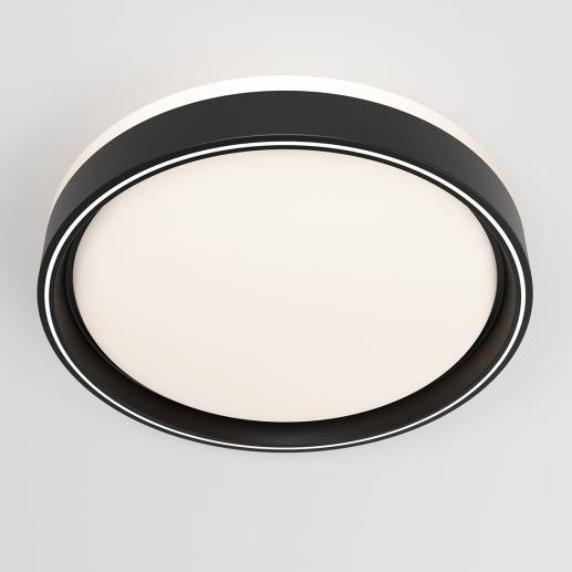 Callisto 9 in. LED Flush Mount Light 5 CCT black | Artika