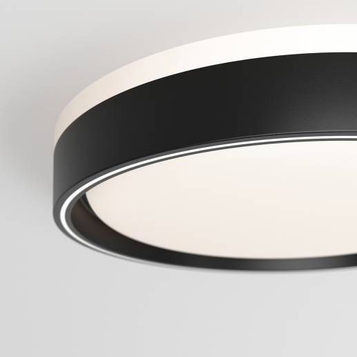 Callisto 9 in. LED Flush Mount Light 5 CCT black | Artika