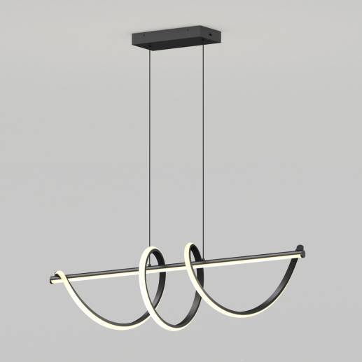 Coda modern LED pendant light 5 CCT black | Artika