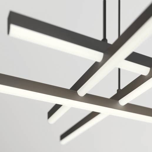 Grid Integrated LED Pendant Light Black | Artika | Artika