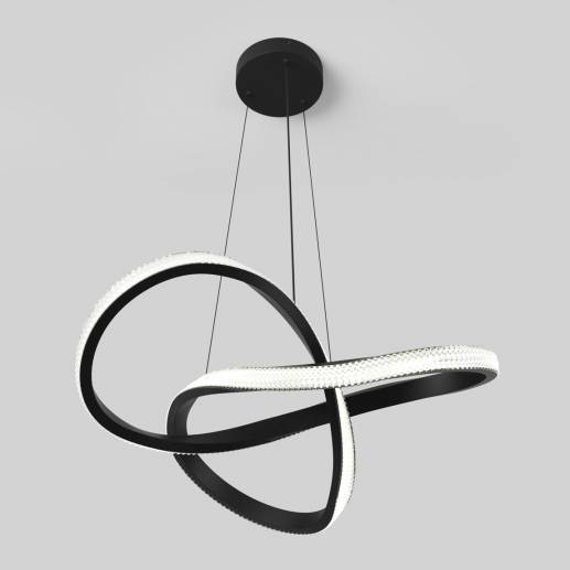 Morgan LED contemporary pendant light 5 CCT black | Artika