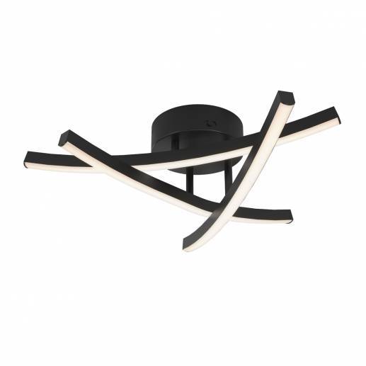 Orly Integrated LED Flush Mount Light 3CCT Black | Artika