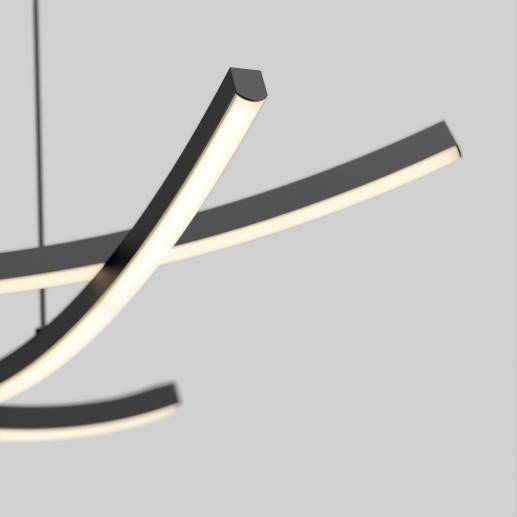 Orly modern LED pendant light 5 CCT black | Artika