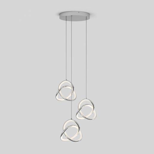 Zephyr modern LED pendant light 3 CCT black | Artika