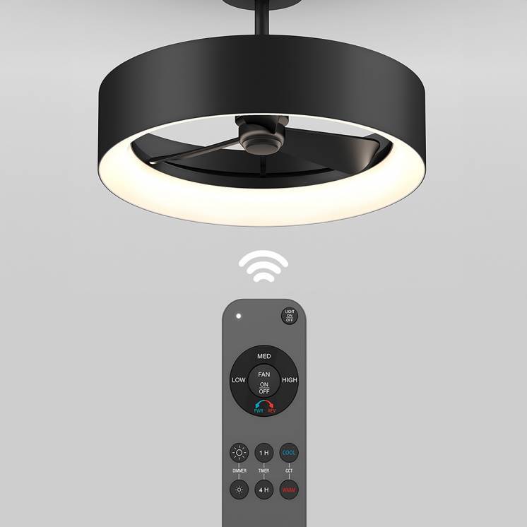 Aiden 24 in. LED ceiling fan 3 speeds - with remote | Artika