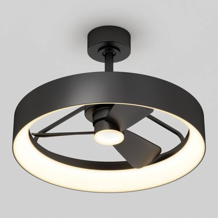 Austin 23 in. LED modern black ceiling fan | Artika