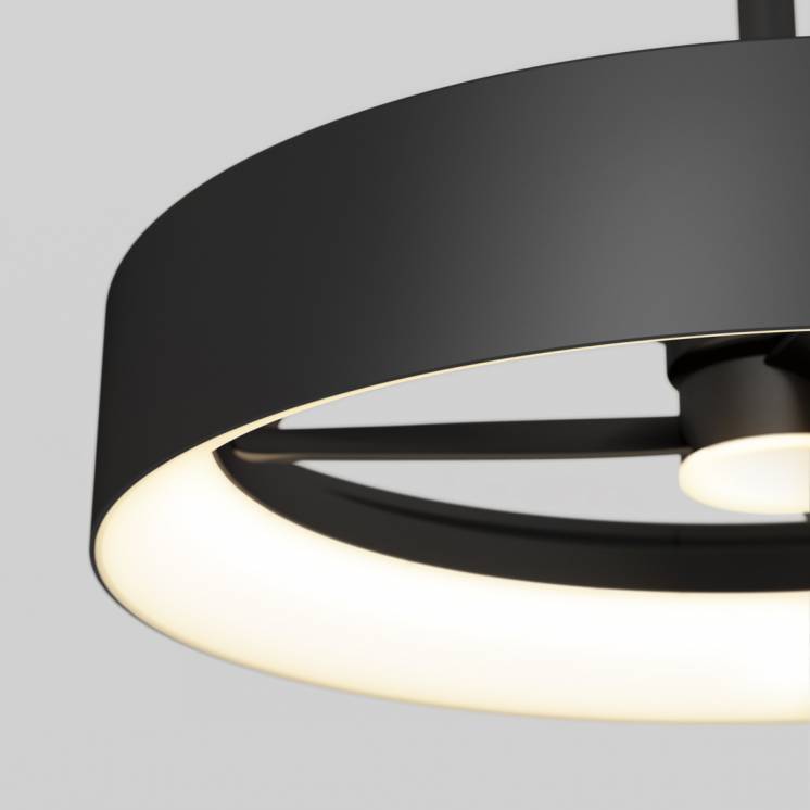 Austin 23 in. LED modern black ceiling fan | Artika