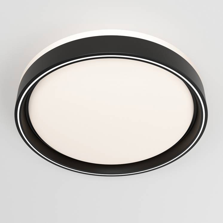 Callisto 9 in. LED Flush Mount Light 5 CCT black | Artika