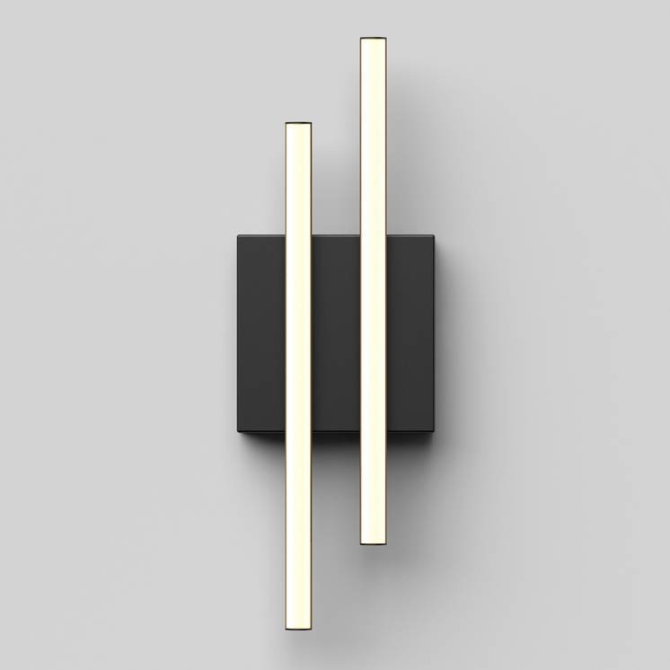 Grid Integrated LED Wall Light Black | Artika
