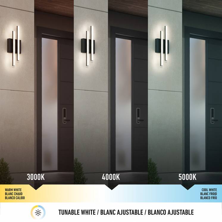 Grid Integrated LED Wall Light Black | Artika