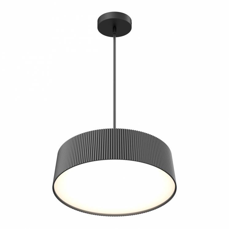 Groove Drum LED pendant light 3 CCT black | Artika