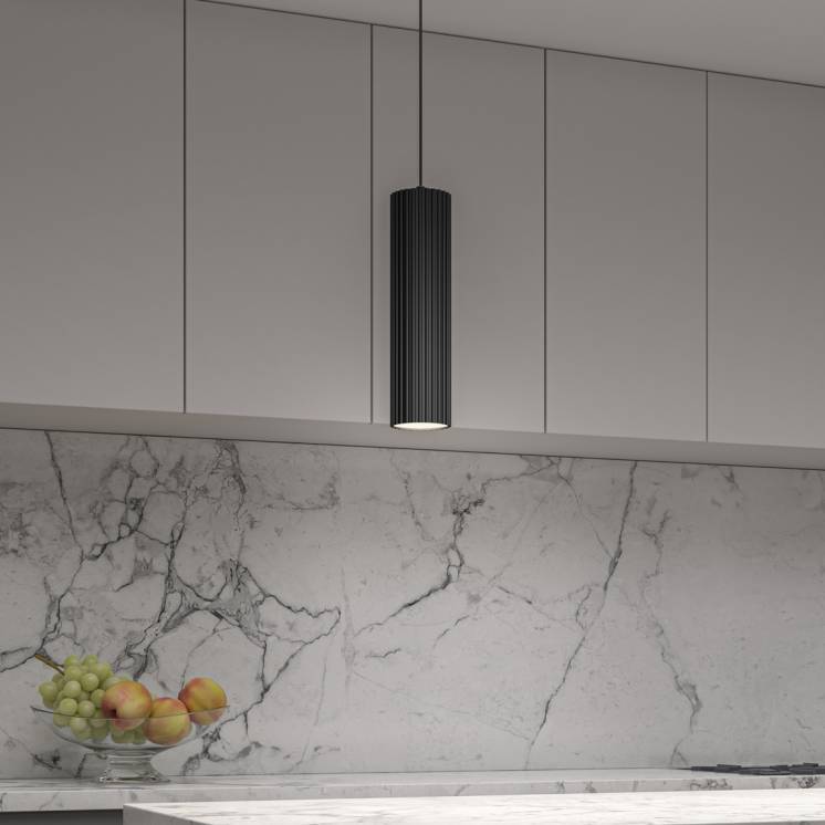 Groove Integrated LED Pendant Light 3CCT Black | Artika