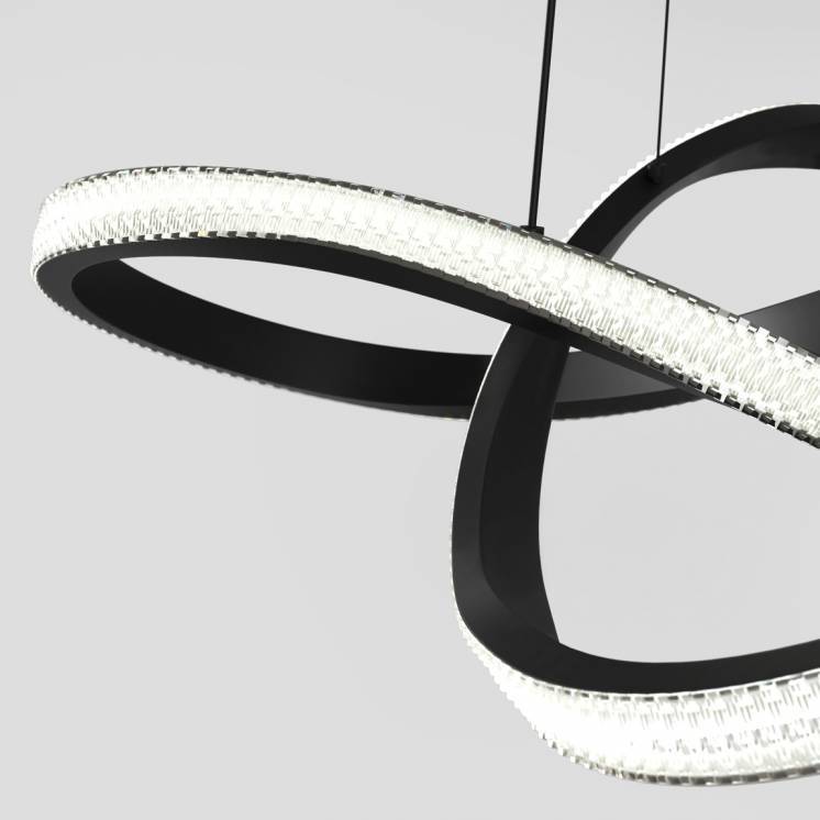 Morgan LED contemporary pendant light 5 CCT black | Artika