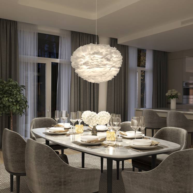 Plume Integrated LED Pendant Light White | Artika | Artika