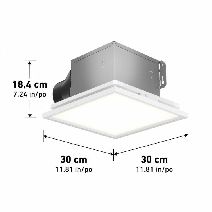 5 CCT Skylight Breeze Integrated LED Bathroom Fan | Artika | Artika