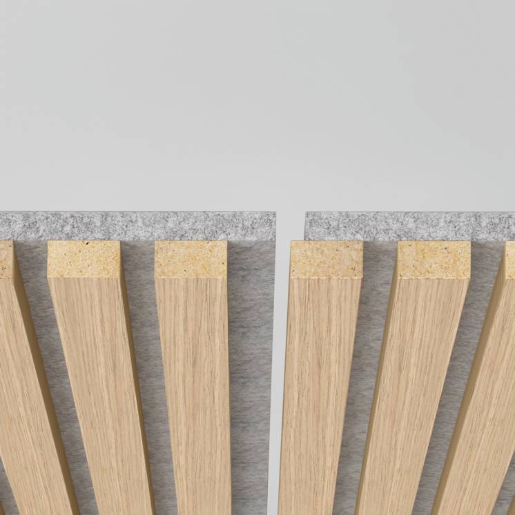 Sonolok 15.5 ft sound-absorbing wall panel kit oak and gray | Artika