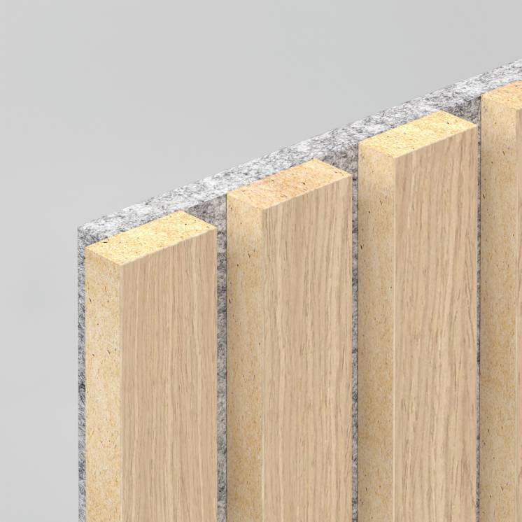 Sonolok 15.5 ft sound-absorbing wall panel kit oak and gray | Artika