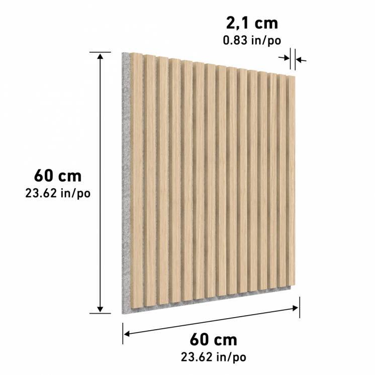Sonolok 15.5 ft² oak sound-absorbing wall panel kit | Artika