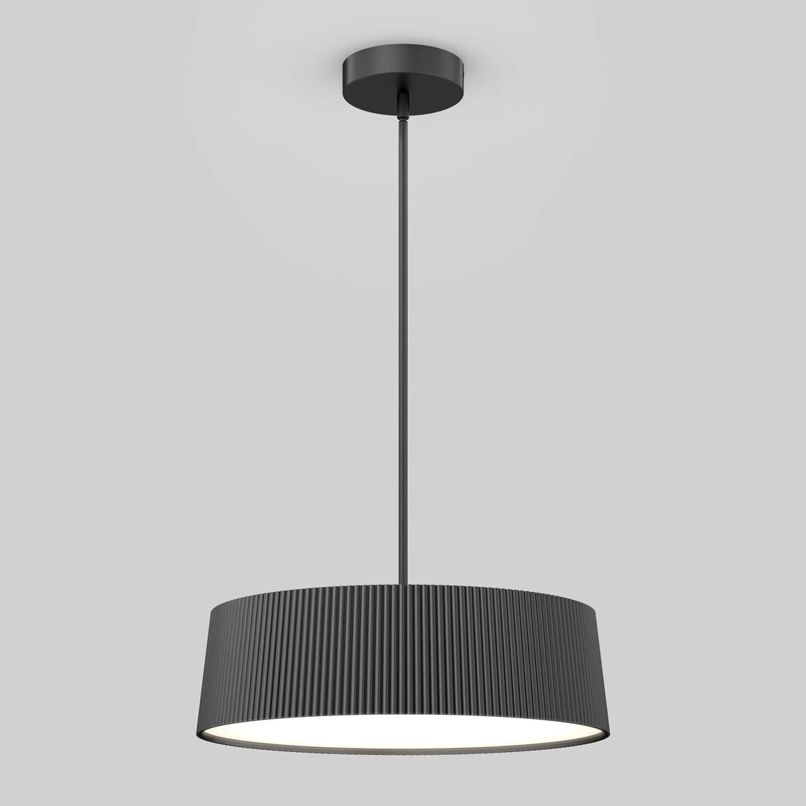 Groove Drum LED pendant light 3 CCT black | Artika