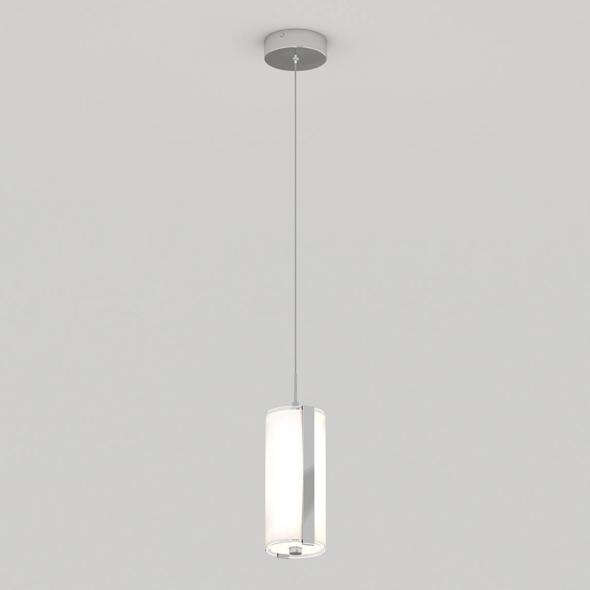 Subway Round Mini Integrated LED Pendant Light Chrome | Artika