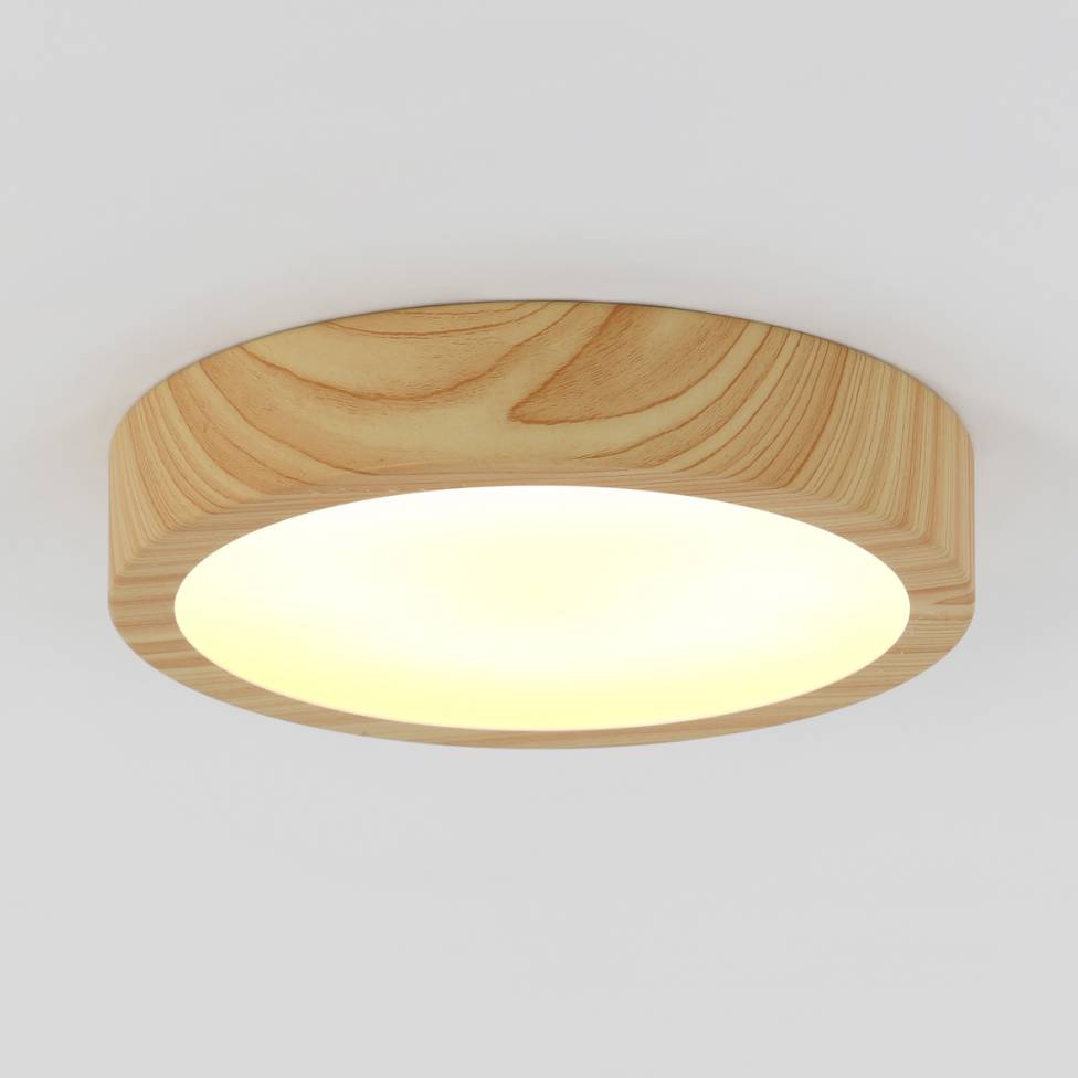 Dryad lámpara de techo 10 in. 5 CCT efecto madera | Artika